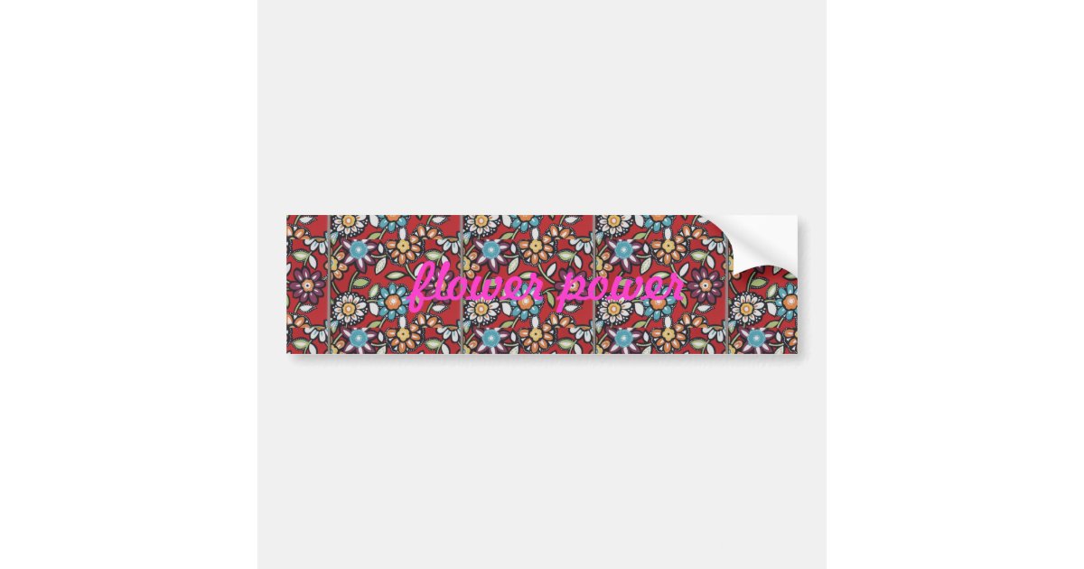 flower power bumper sticker | Zazzle