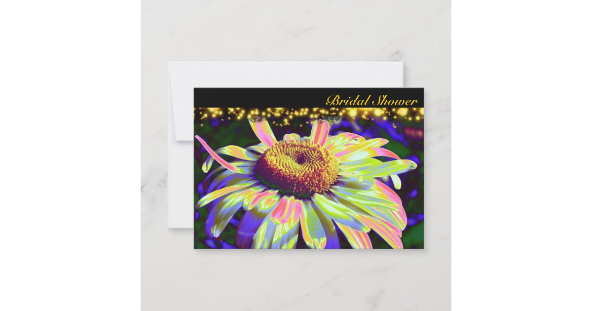 Flower Power Custom Bridal Shower Invitation | Zazzle