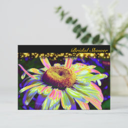 Flower Power Custom Bridal Shower Invitation | Zazzle