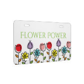 Flower Power License Plate | Zazzle