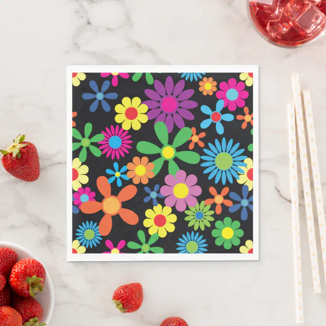 Flower Power Napkins | Zazzle