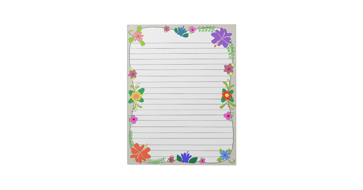 Flower Power Notepad | Zazzle