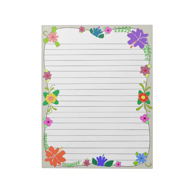 Flower Power Notepad | Zazzle