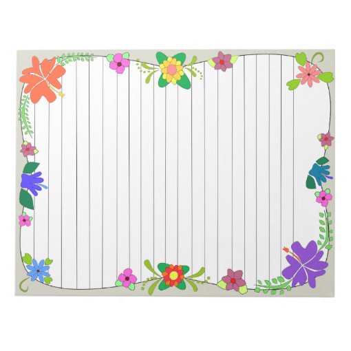 Flower Power Notepad | Zazzle