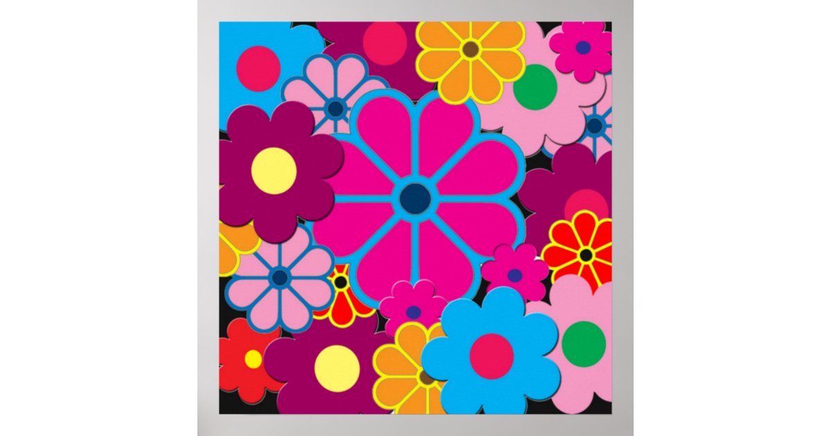 flower power poster | Zazzle