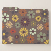 Flower Power Retro Hippy Flowers File Folder | Zazzle
