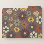 Flower Power Retro Hippy Flowers File Folder | Zazzle