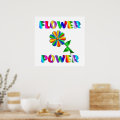 Flower Power Retro Poster | Zazzle