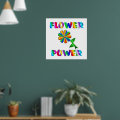 Flower Power Retro Poster | Zazzle