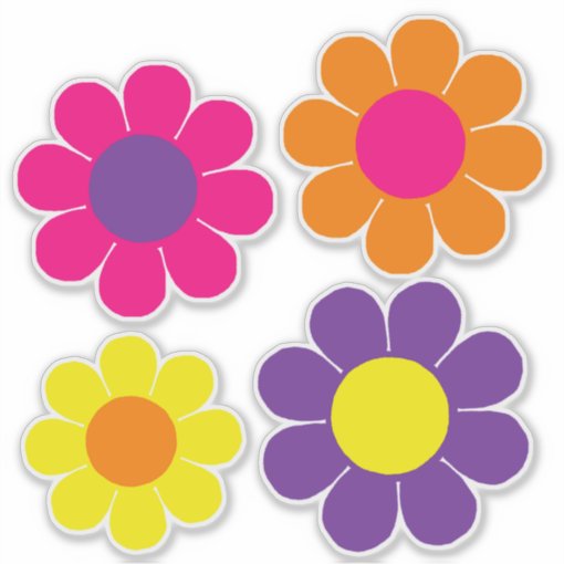 Flower Power Sticker | Zazzle
