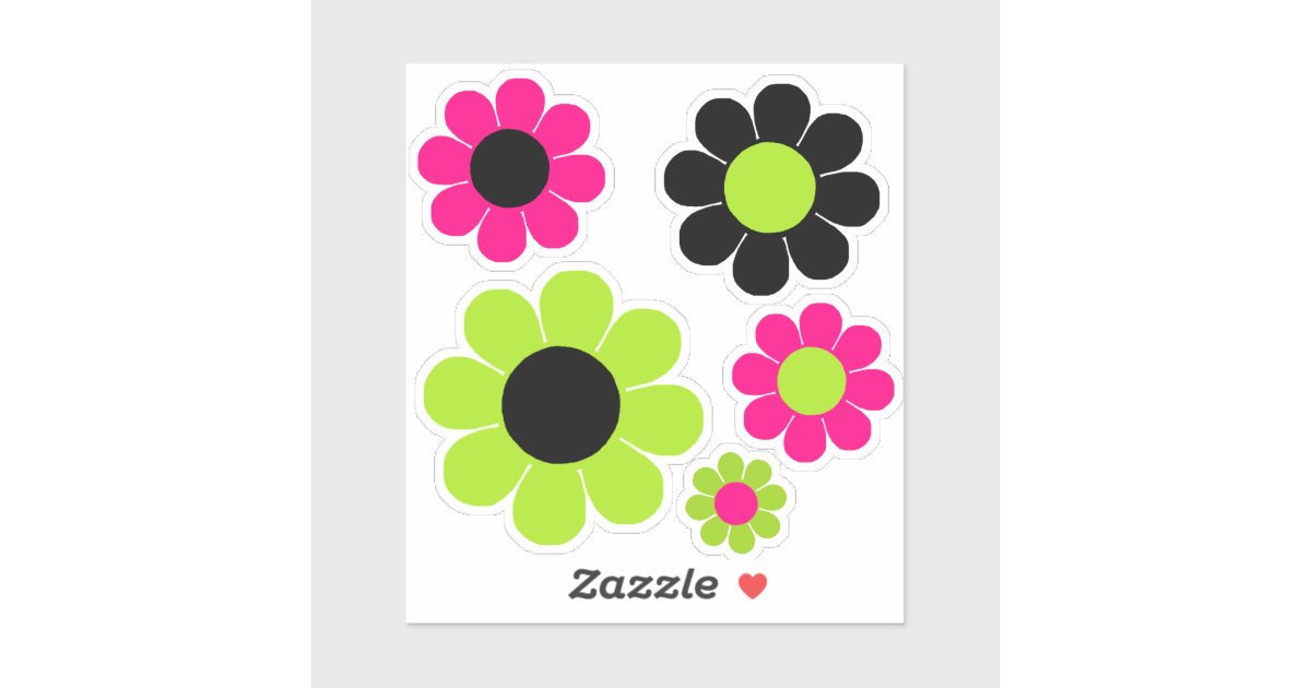 Flower Power Sticker | Zazzle