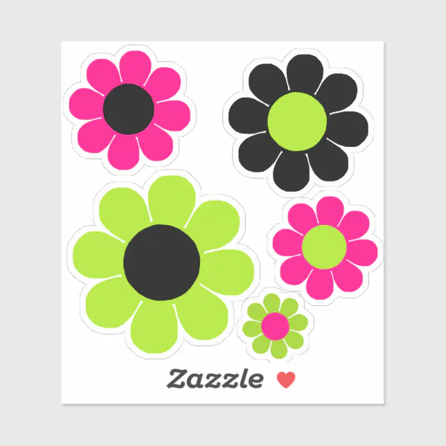 Flower Power Sticker | Zazzle