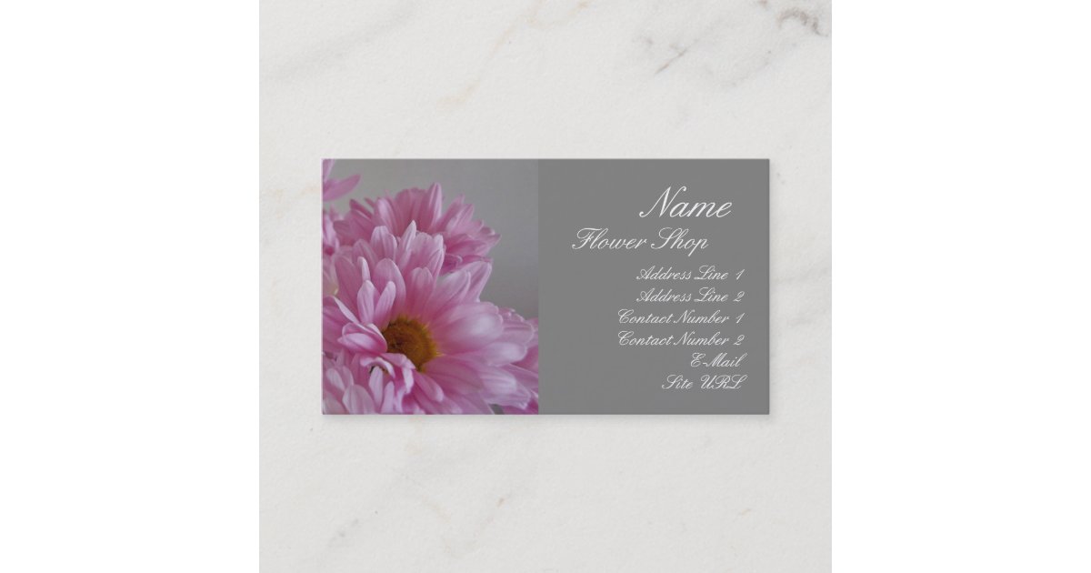 Flower Shop Business Card | Zazzle