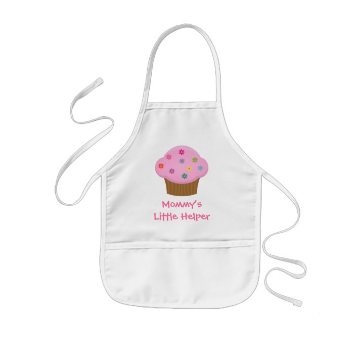 Flower Sprinkles Cupcake (Helper) Apron | Zazzle.com
