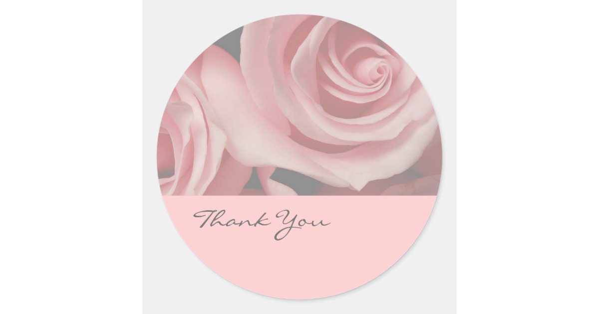 Flower Thank You Stickers | Zazzle