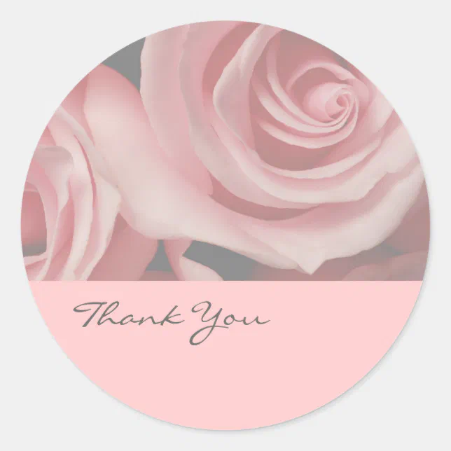 Flower Thank You Stickers | Zazzle