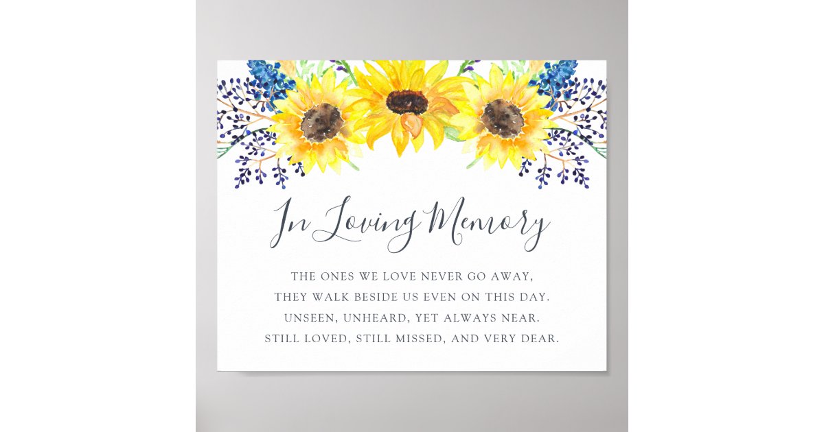 Flowerfields Wedding Memorial Sign | Zazzle