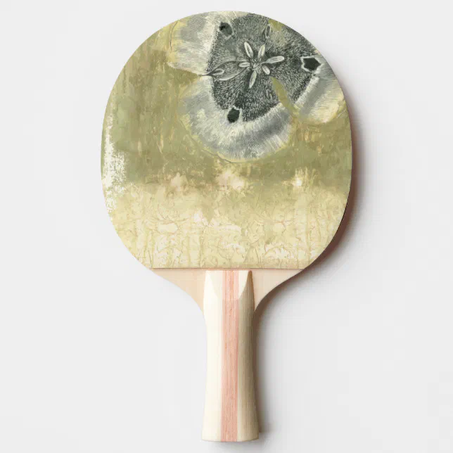 Flowerhead Abstract with Glazed Texture Ping-Pong Paddle | Zazzle