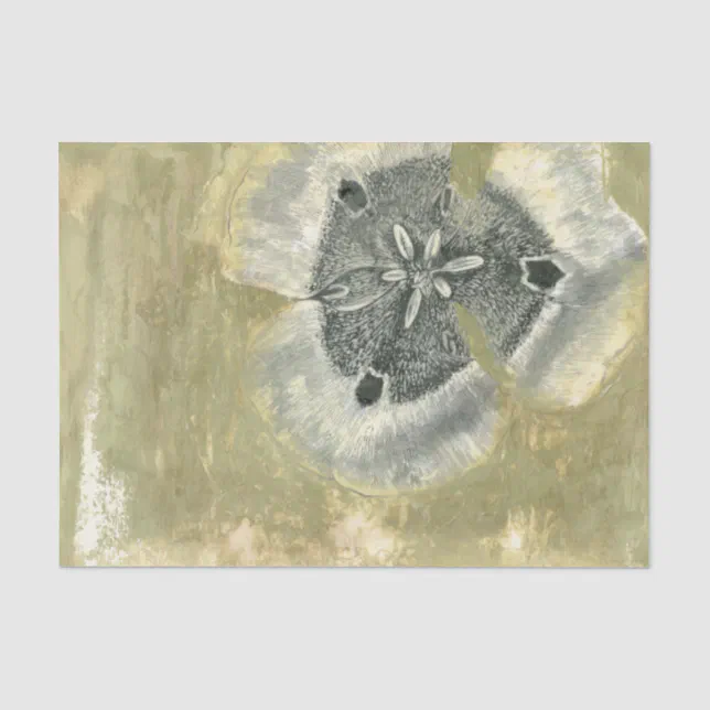Flowerhead Abstract with Glazed Texture Tissue Paper | Zazzle