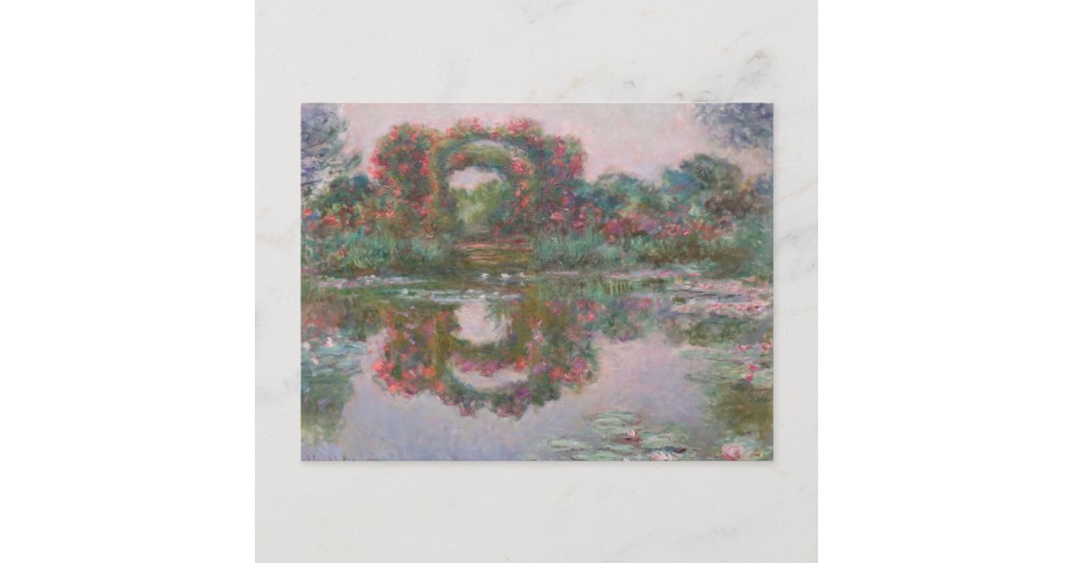 Flowering Arches, Giverny - Claude Monet - c1913 Postcard | Zazzle