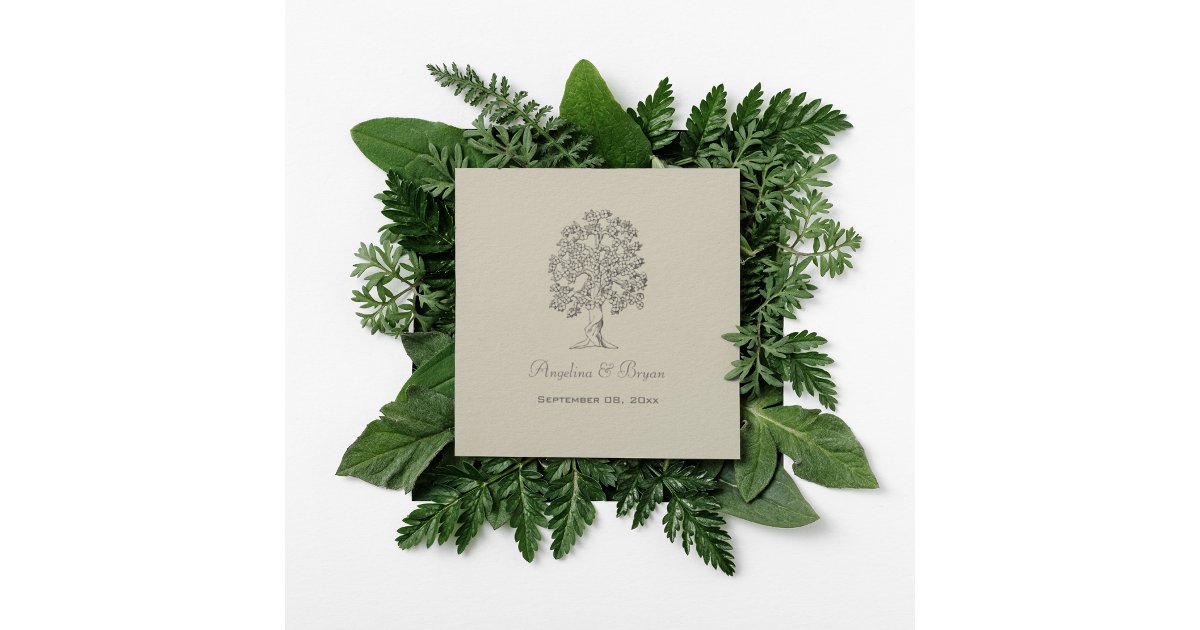 Flowering Tree Wedding Invitation | Zazzle