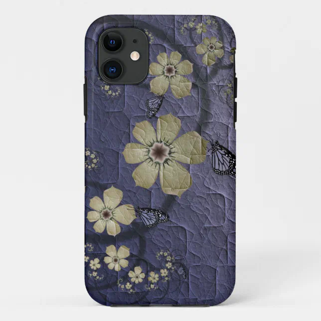 Flowers and Butterflies Case-Mate iPhone Case | Zazzle