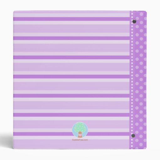 Flowers and Stripes Purple Baby Book Binder | Zazzle