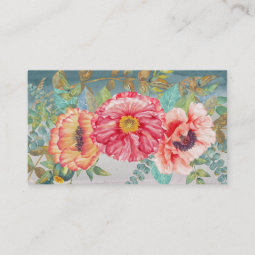 Flowers Bouquet Florist Business Card | Zazzle