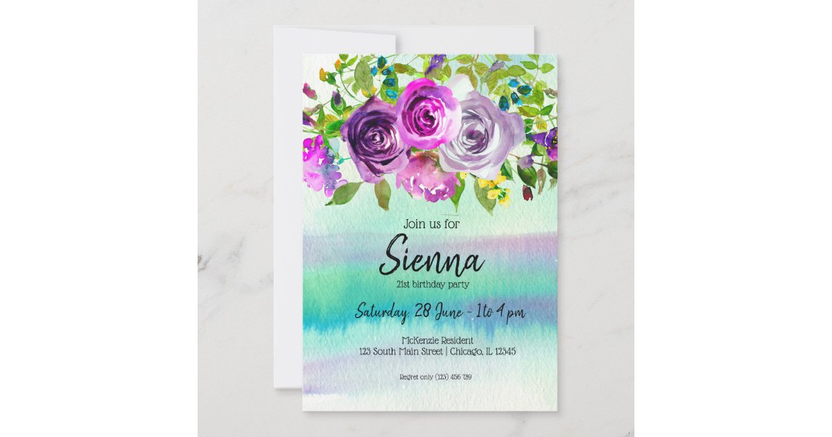 Flowers bouquet for all occasions invitation | Zazzle