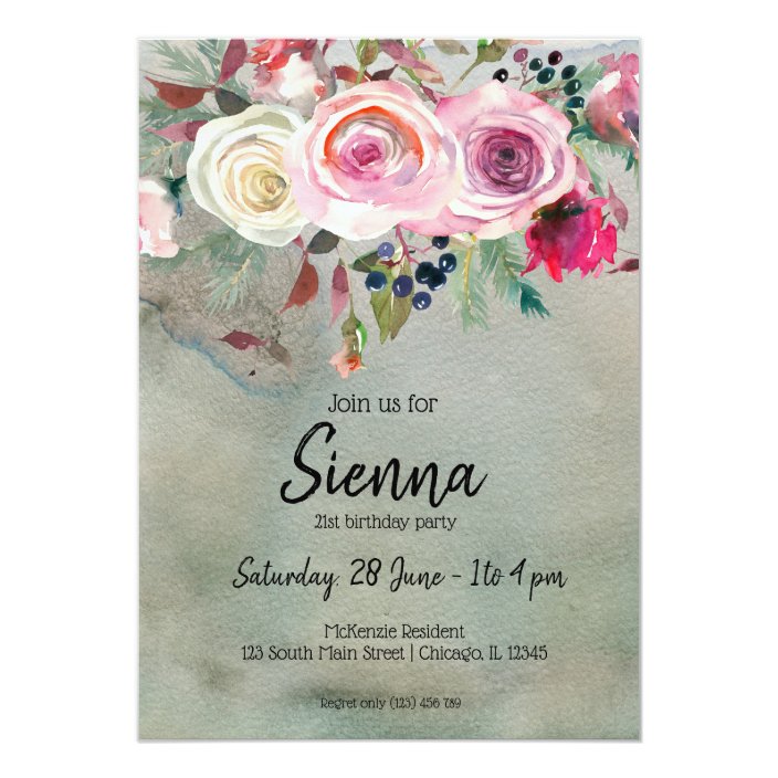 Flowers bouquet for all occassions invitation | Zazzle.com