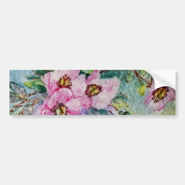Flowers Bumper Sticker | Zazzle