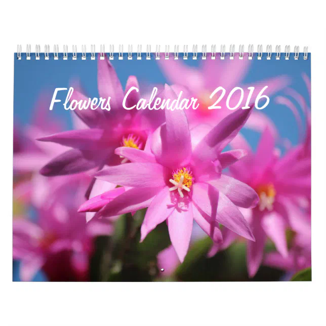 Flowers Calendar 2016 | Zazzle