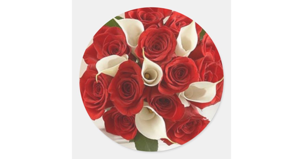 Flowers Classic Round Sticker | Zazzle