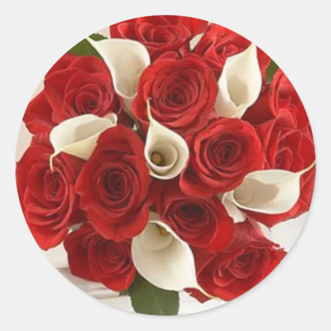 Flowers Classic Round Sticker | Zazzle