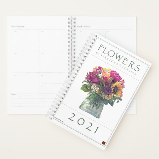 FLOWERS-Floral-2021- Planner | Zazzle