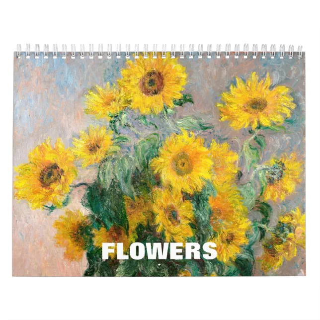 Flowers - Masterpiece Paintings of Famous Artists Calendar | Zazzle