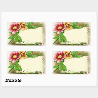 Flowers Name Tag | Zazzle