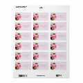 Flowers Roses Modern Design Floral Art Address Label | Zazzle