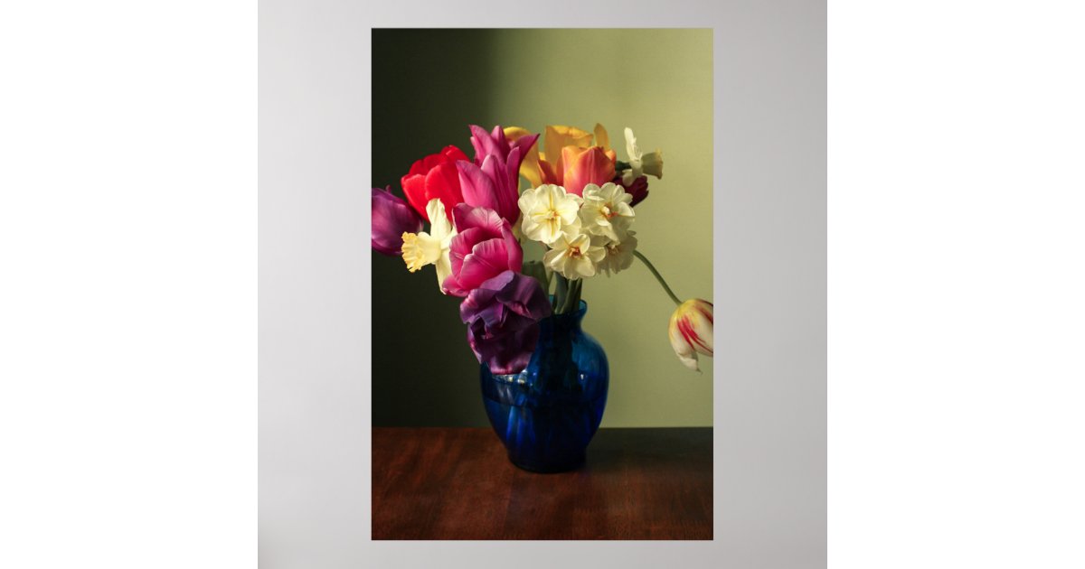 Flowers | Spring Flower Bouquet Poster | Zazzle