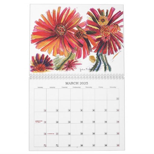 Flowers to Brighten Every Month Calendar | Zazzle