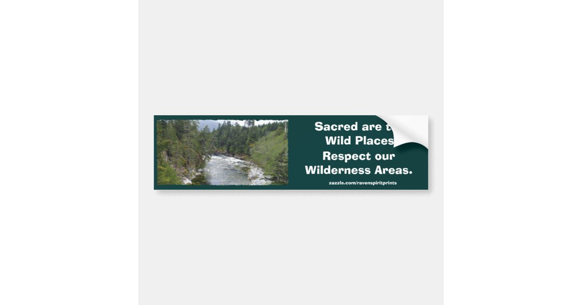 FLOWING RIVER LANDSCAPE BUMPER STICKER | Zazzle