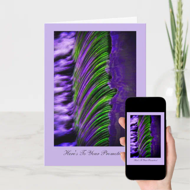 Flowing Water Abtract Congratulations on Promotion Card | Zazzle