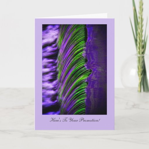 Flowing Water Abtract Congratulations on Promotion Card | Zazzle