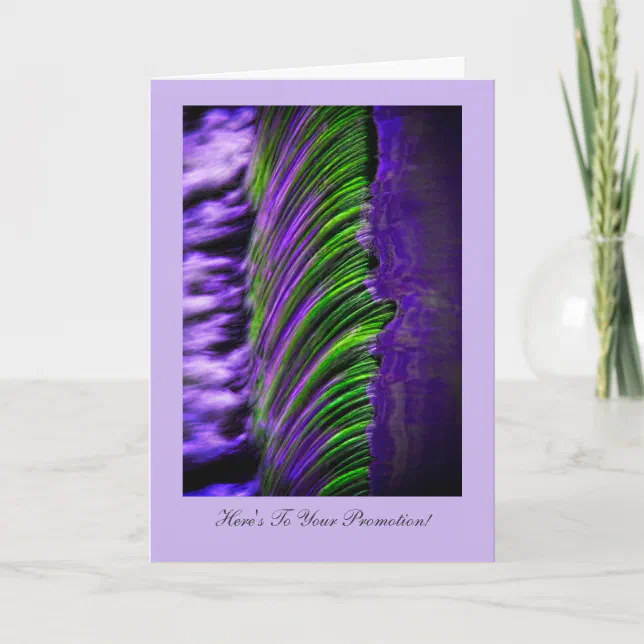 Flowing Water Abtract Congratulations on Promotion Card | Zazzle