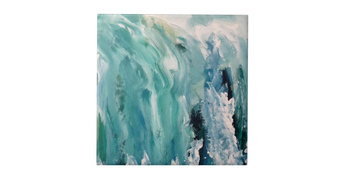 Flowing Water Ceramic Tile | Zazzle