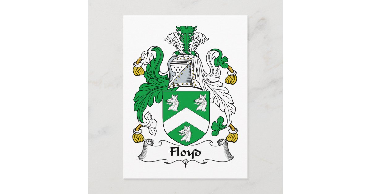Floyd Family Crest Postcard | Zazzle