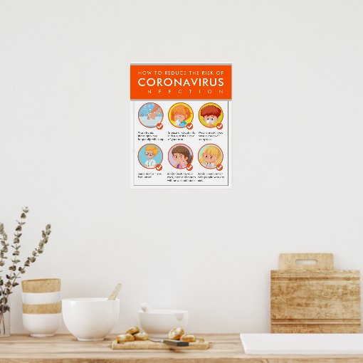 Flu Season Coronavirus Epidemic Preventions Poster | Zazzle