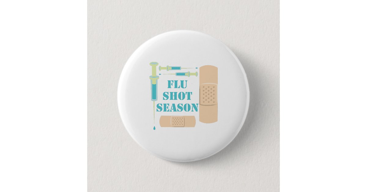 Flu Shot Pinback Button | Zazzle