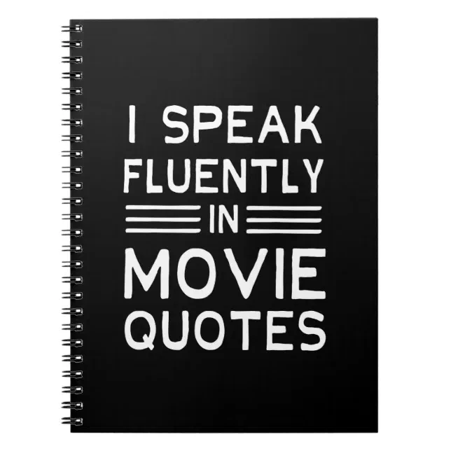 Fluent in Quotes Notebook | Zazzle
