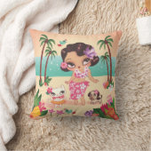 Fluff Hula Lulu Pillow | Zazzle